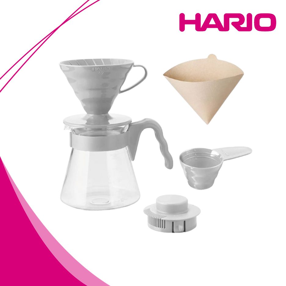 Hario V60 Coffee Server 02 Set / Pale Gray – My Coffee Lab